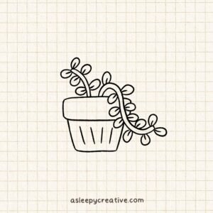 25+ Cute and Easy Plant Drawing Ideas - a sleepy creative