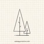 25+ Cute and Easy Tree Drawing Ideas - a sleepy creative