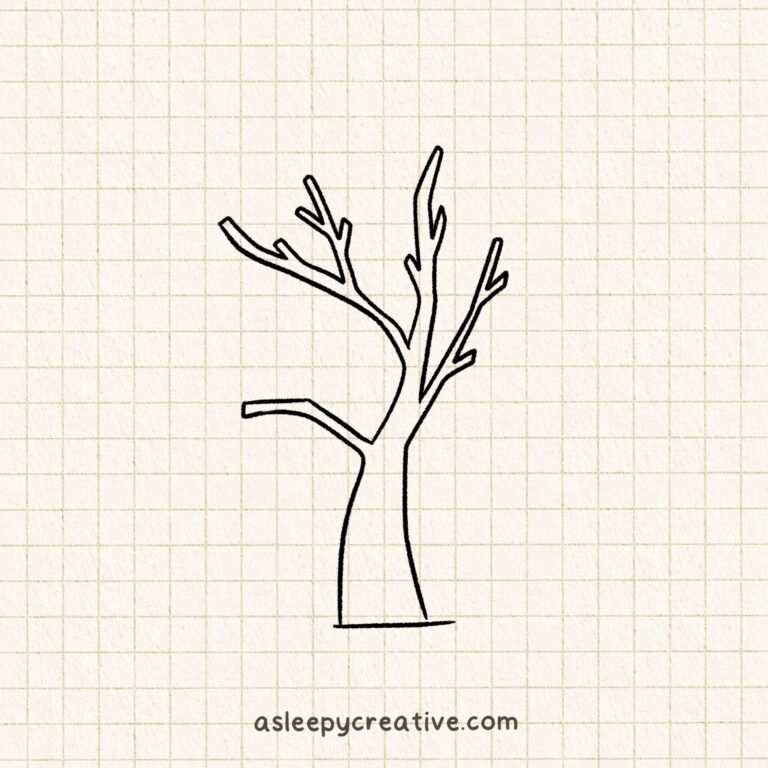 25+ Cute and Easy Tree Drawing Ideas