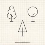 25+ Cute and Easy Tree Drawing Ideas - a sleepy creative