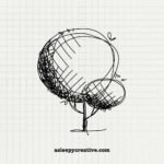 25+ Cute and Easy Tree Drawing Ideas - a sleepy creative