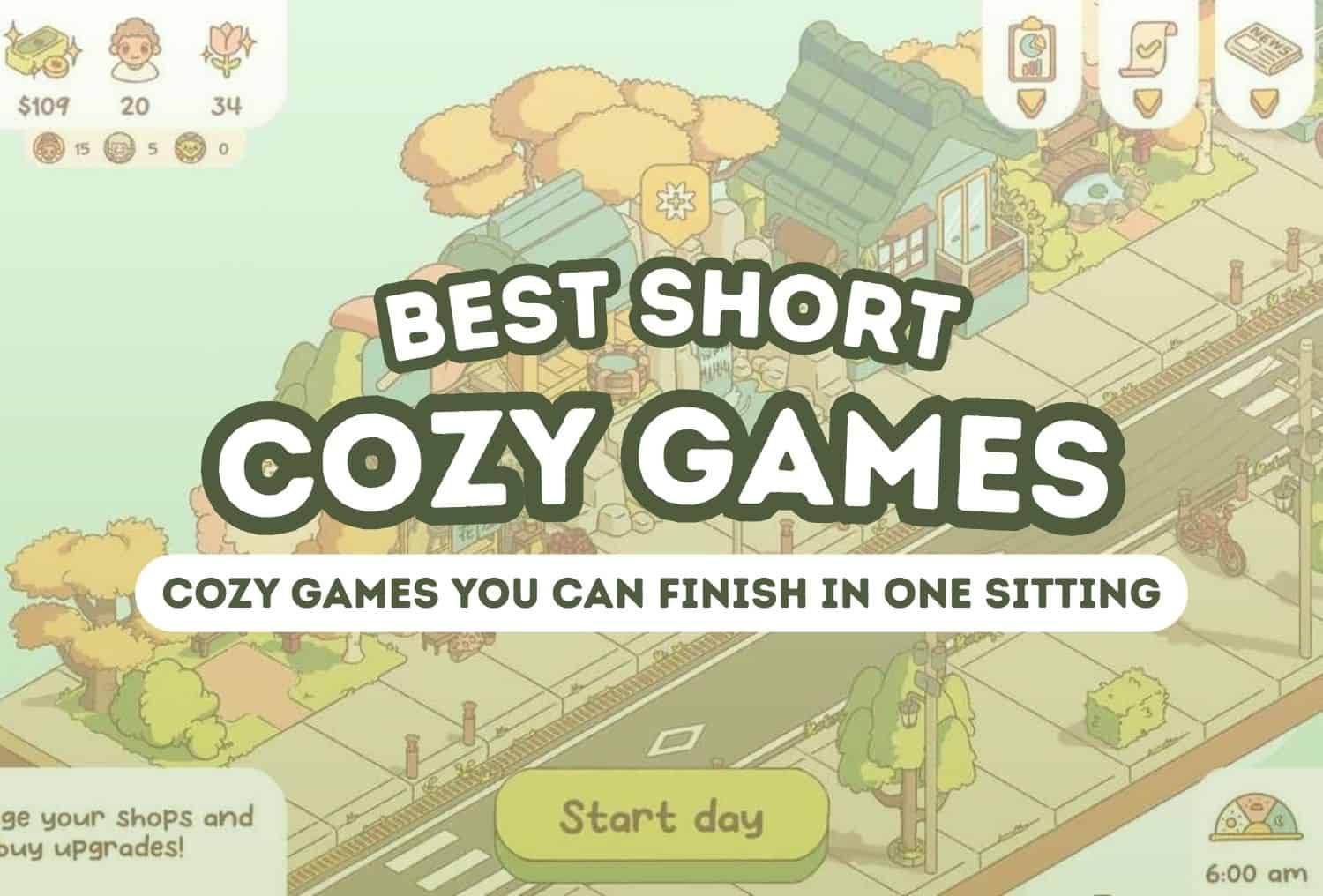 Best Short Cozy Games You Can Finish in One Sitting - a sleepy creative