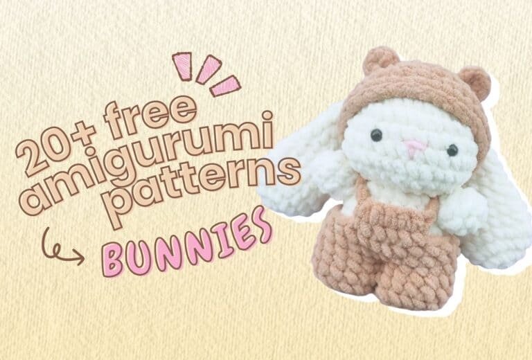 20+ Cute & Free Bunny Amigurumi Patterns - a sleepy creative