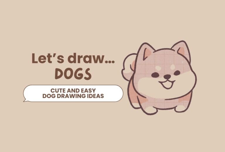35+ Cute & Easy Dog Drawing Ideas