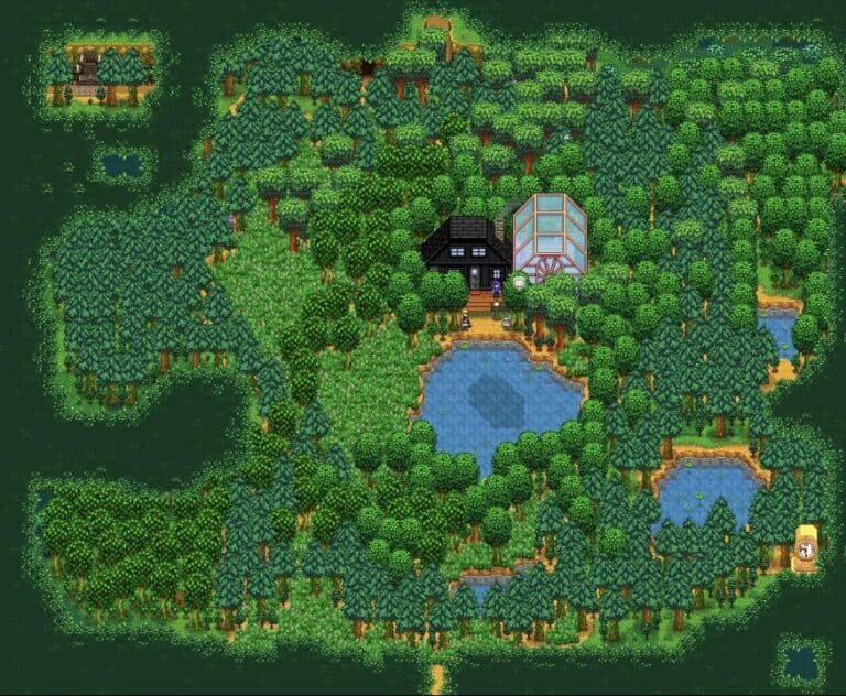 25+ Cozy Stardew Valley Farm Layout Ideas - a sleepy creative