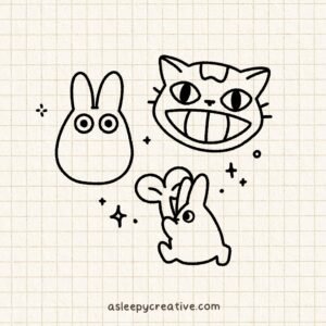 40+ Cute and Easy Ghibli Drawing Ideas