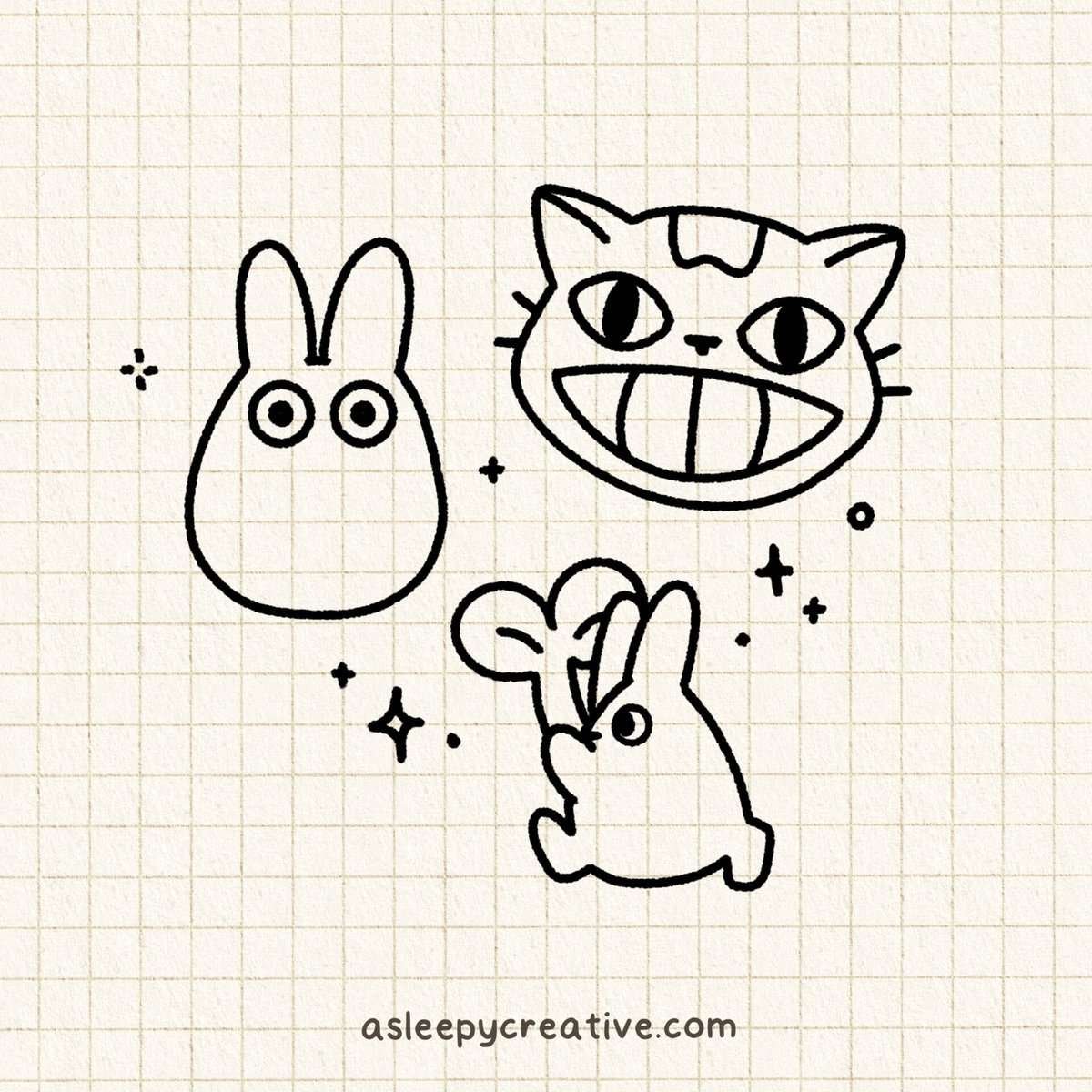 40+ Cute and Easy Ghibli Drawing Ideas