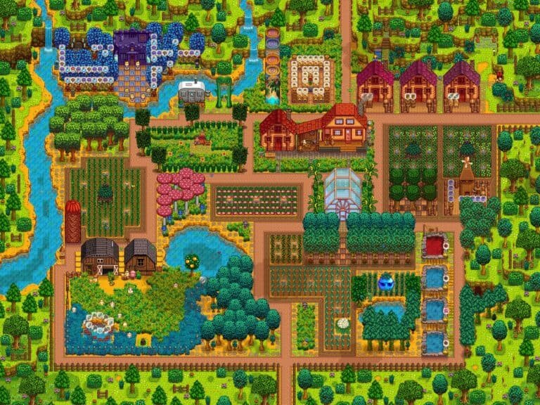 25+ Cozy Stardew Valley Farm Layout Ideas - a sleepy creative