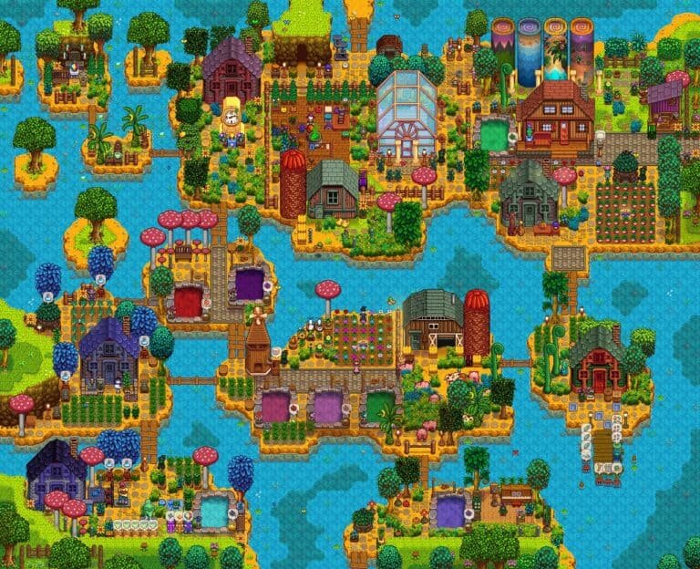 25+ Cozy Stardew Valley Farm Layout Ideas - a sleepy creative