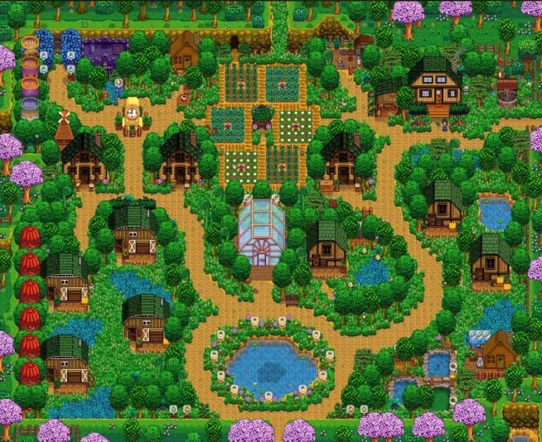 25+ Cozy Stardew Valley Farm Layout Ideas - a sleepy creative