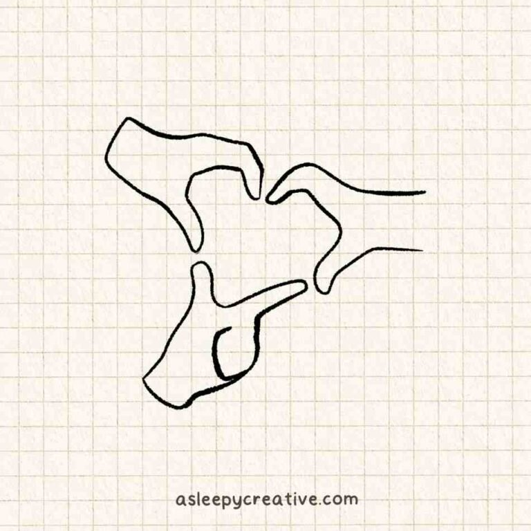 Sweet Friendship Drawing Ideas You Can Try Today - a sleepy creative