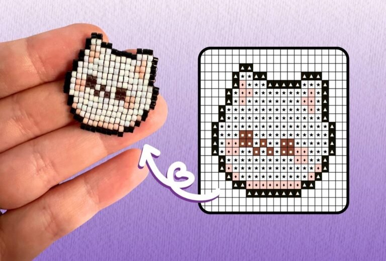 How to Square Stitch: Step-by-Step Beading Tutorial with Increases and ...